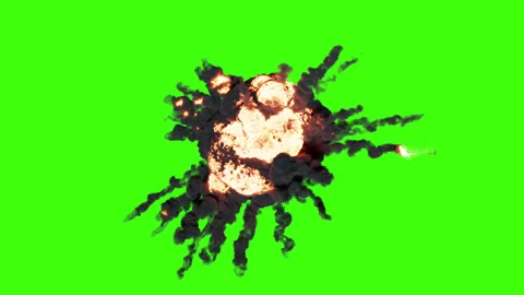 an explosion of a bomb top view. an expl... | Stock Video | Pond5