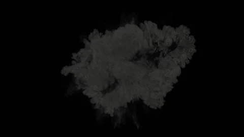 The explosion in the center of the black... | Stock Video | Pond5