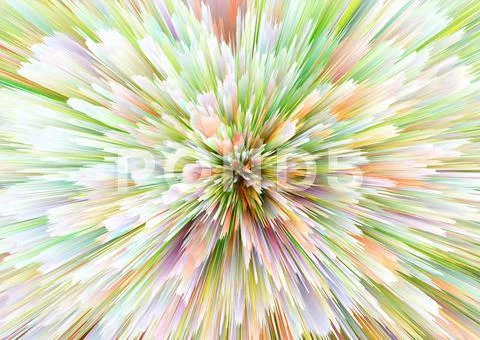 Explosion colorful rays. Shine dynamic scene. Magic moving fast lines ...