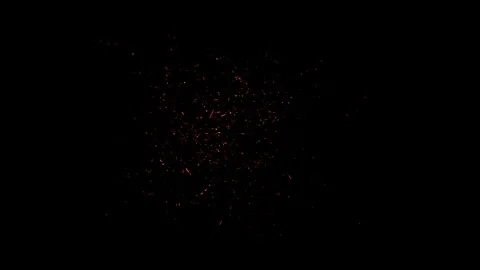 The explosion of dust sparks bursts red ... | Stock Video | Pond5