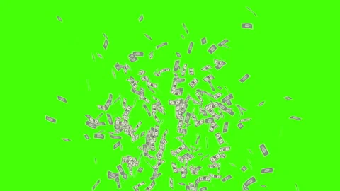 Money Explosion Green Screen Stock Video Footage | Royalty Free Money ...