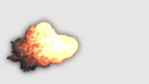 Explosion of explosive or shot out of a ... | Stock Video | Pond5