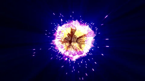 explosion fire light ray | Stock Video | Pond5