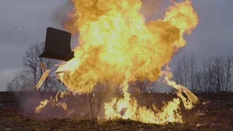 Debris Explosion Stock Footage ~ Royalty Free Stock Videos | Pond5