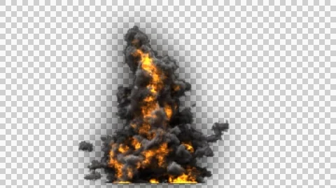 Explosion Front view | Stock Video | Pond5