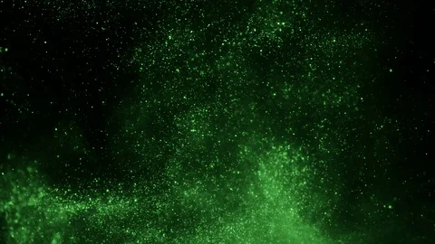 The explosion of green particles on a bl... | Stock Video | Pond5