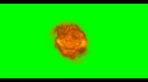 Explosion on green screen background | Stock Video | Pond5