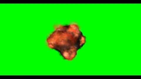 Explosion on green screen background | Stock Video | Pond5