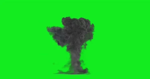 Explosion on a Green Screen - Smoke - Fi... | Stock Video | Pond5