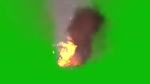 Explosion greenscreen background | Stock Video | Pond5
