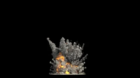 Explosion Alpha Stock Footage ~ Royalty Free Stock Videos | Pond5