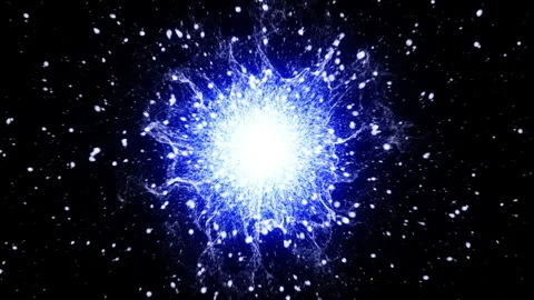 Explosion of liquid plasma particles on ... | Stock Video | Pond5