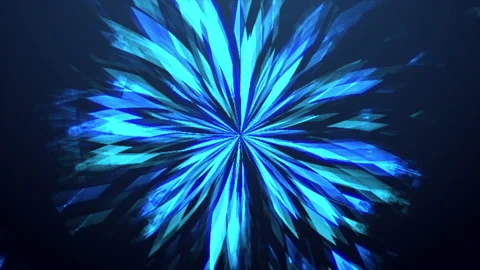 Explosion loop in blue color. 3D abstrac... | Stock Video | Pond5
