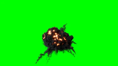 Explosion Transition, Green Screen Chrom... | Stock Video | Pond5