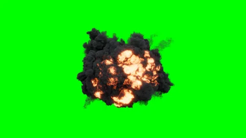 Explosion Transition, Green Screen Chrom... | Stock Video | Pond5