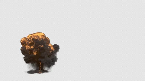Explosion with transparent background | Stock Video | Pond5