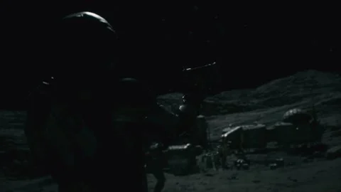 Explosive sci-fi combat: robots attack a... | Stock Video | Pond5