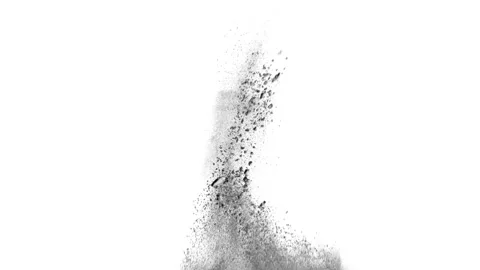 Explosive Spreading of Ground on White 4... | Stock Video | Pond5