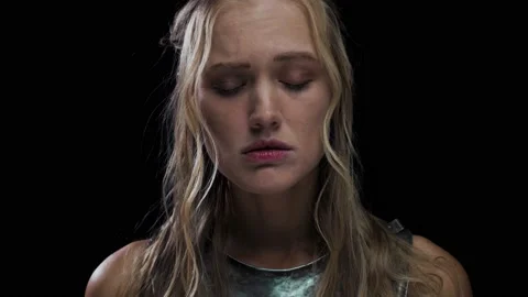 Expression, heartbroken young woman wear... | Stock Video | Pond5