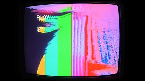 Extended Play: Color Bar Psychedelia VHS... | Stock Video | Pond5