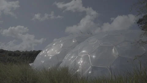 Exterior Of The Eden Project Located In ... | Stock Video | Pond5