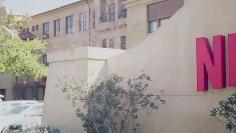 Exterior sign of Netflix headquarters in... | Stock Video | Pond5