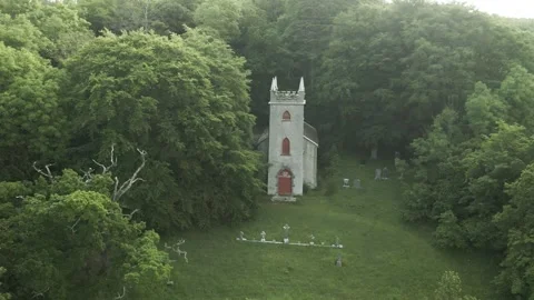 Exterior View Of Curraclone Church With ... | Stock Video | Pond5