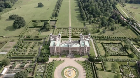 Exterior View Of Hatfield House In A Lar... | Stock Video | Pond5