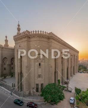 Photograph: External view of Al Rifai historical mosque. View from from ...