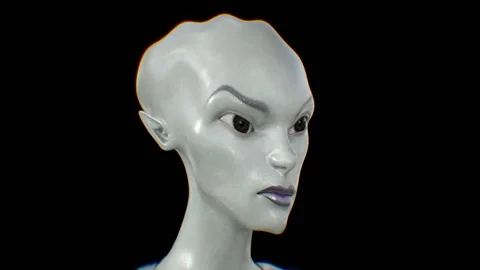the Extraterrestrial , Aliens, head anim... | Stock Video | Pond5