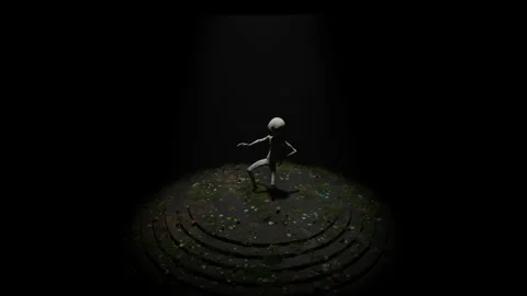 Extraterrestrial creature Dancing with s... | Stock Video | Pond5