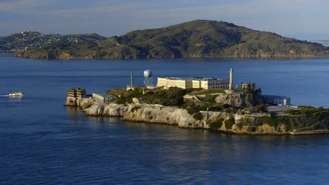 Extreme Aerial Fly Up To Alcatraz Island | Stock Video | Pond5