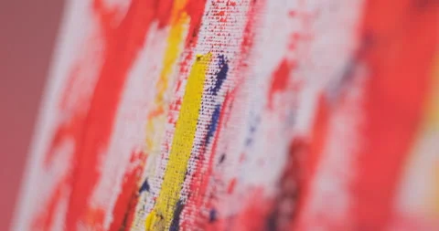 Extreme close-up shot of male artist han... | Stock Video | Pond5