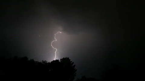 Extreme Lightning - Moving in - Loop | Stock Video | Pond5