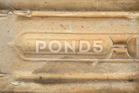 Extreme macro, beige roof tile texture with rough surface. ~ Hi Res ...