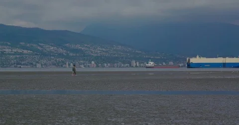 Extreme Wide shot, side view of a couple... | Stock Video | Pond5
