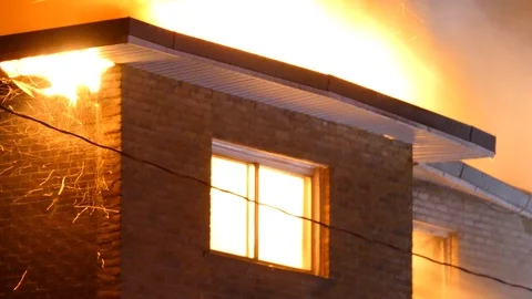 Extreme wind condition during night time... | Stock Video | Pond5