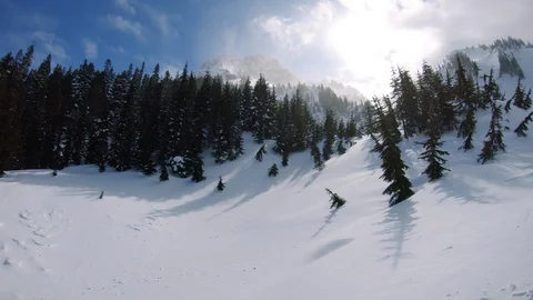 Extreme Wind Conditions on Snowy Landsca... | Stock Video | Pond5