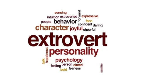 Extrovert animated word cloud, text desi... | Stock Video | Pond5