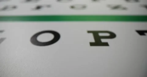 Eye chart with letters for measuring vis... | Stock Video | Pond5