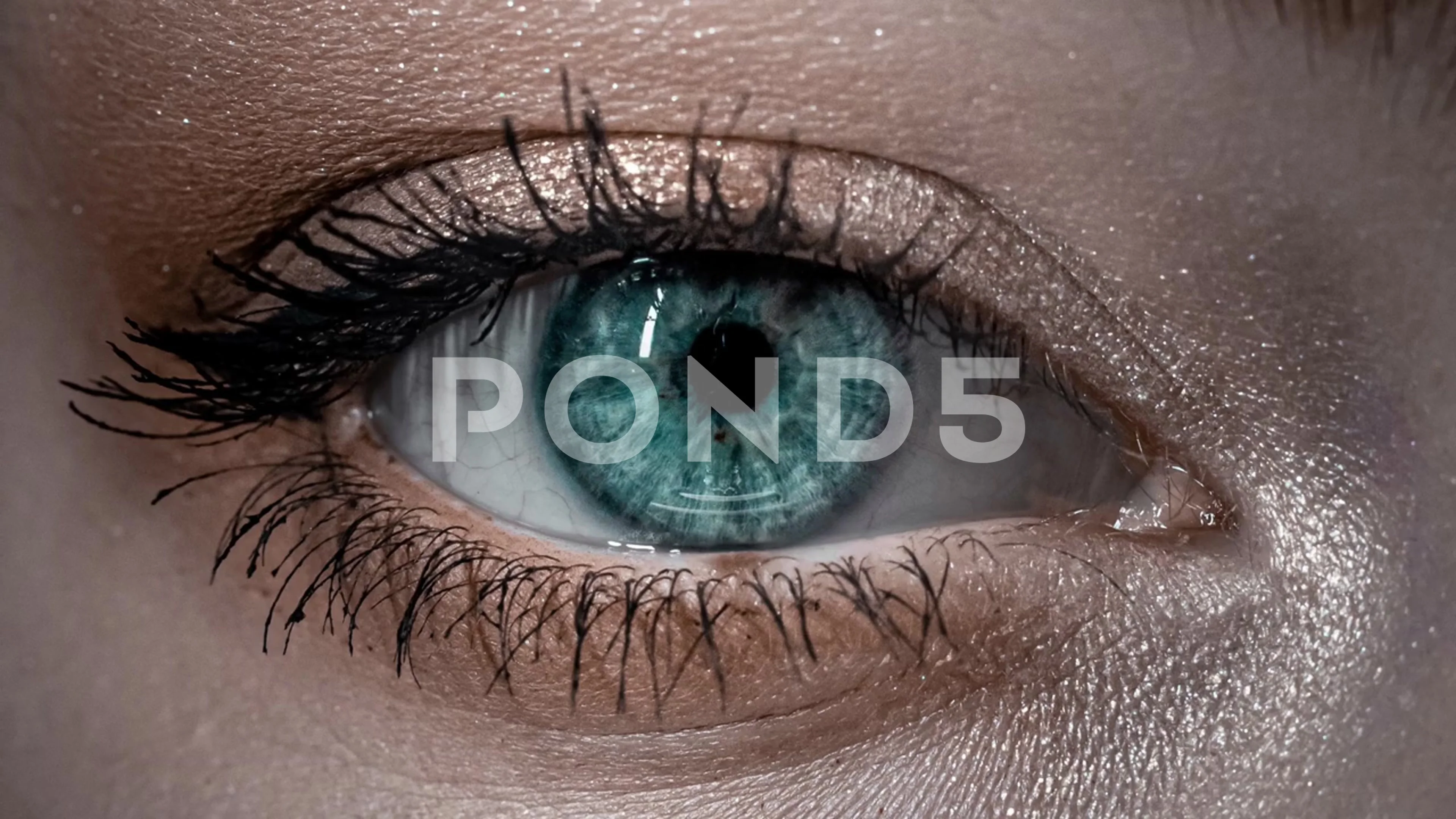 Blue Green Eye Crying