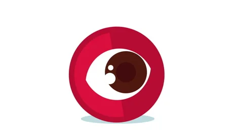 eye human optical button animation | Stock Video | Pond5