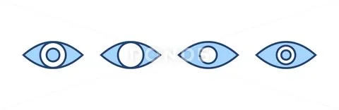 Eye icon vector. Eye sign and symbol. Look and Vision icon.: Graphic ...
