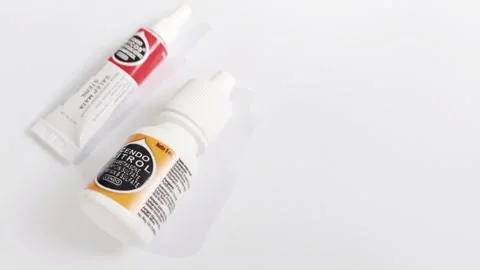 Eye Ointment and Eye drops for treating ... | Stock Video | Pond5