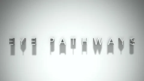 eye pathways 3D title animation white te... | Stock Video | Pond5
