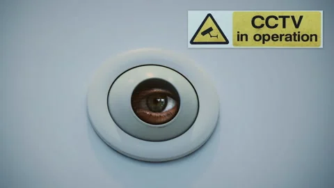 Eye Spy Camera CCTV Operation Sign Conce... | Stock Video | Pond5