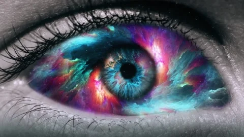 The Eye in the Universe - Loop Abstract ... | Stock Video | Pond5