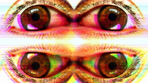 eye vision sight looking vision freaky s... | Stock Video | Pond5