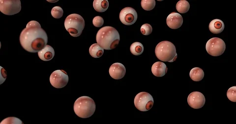 eyeball falling animation | Stock Video | Pond5