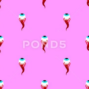 Eyeball pattern seamless. Eye background. Eyes with nerves texture ...